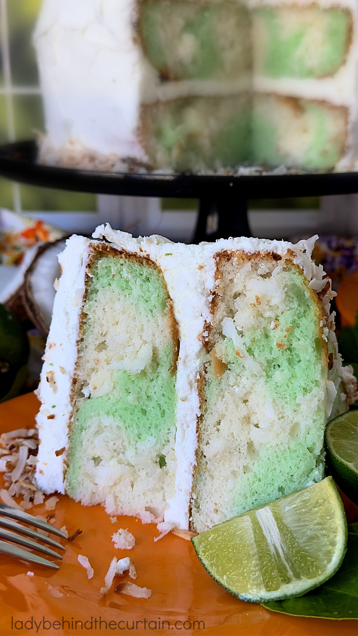 Semi Homemade Coconut Lime Layered Cake