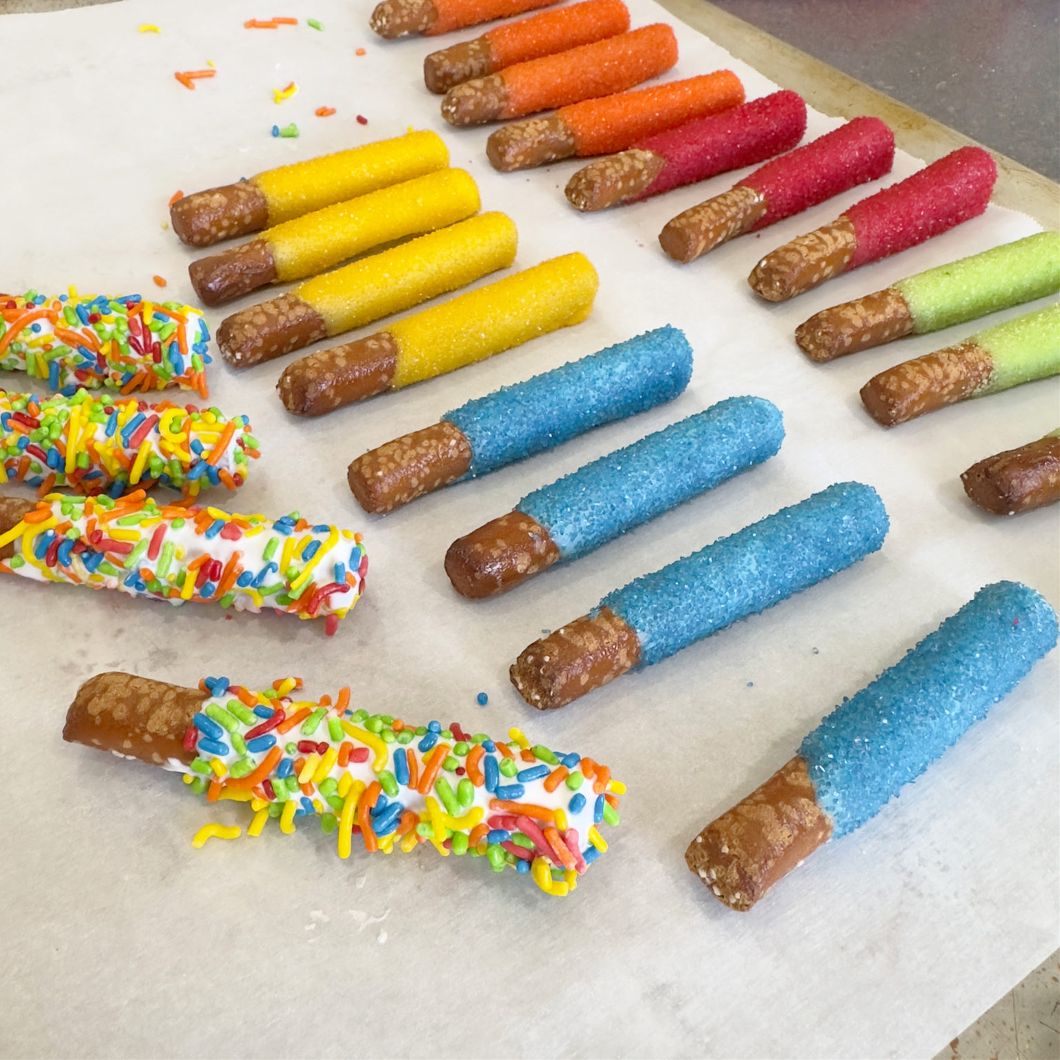 Birthday Candle Pretzels