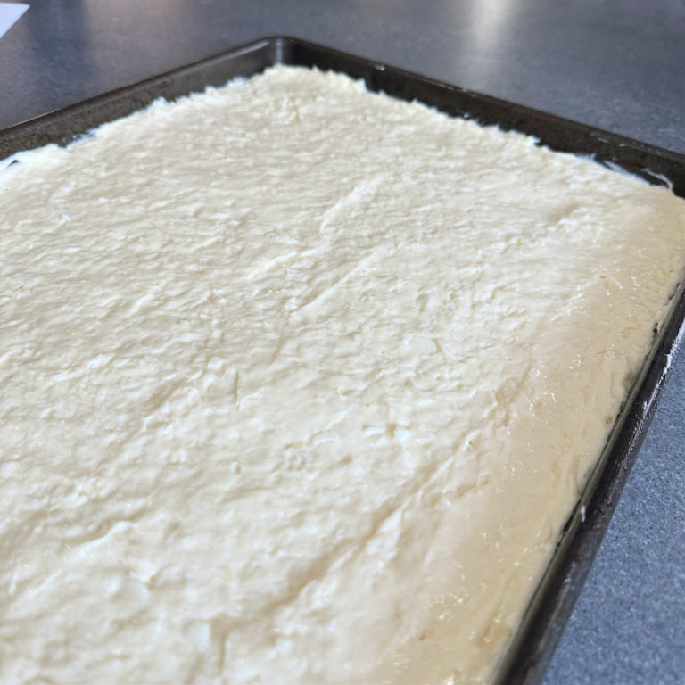 White Chocolate Raspberry Coconut Sheet Cake