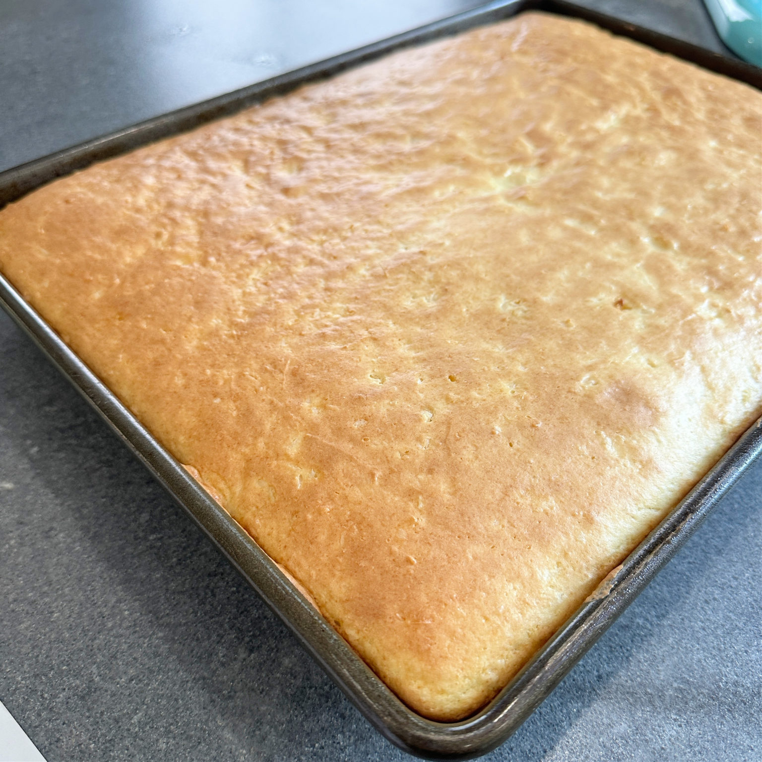 White Chocolate Raspberry Coconut Sheet Cake